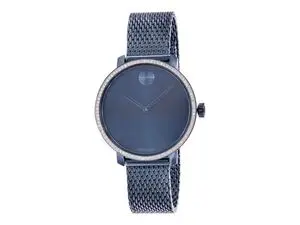 Movado Shimmer Blue Ionplated Mesh 3600780