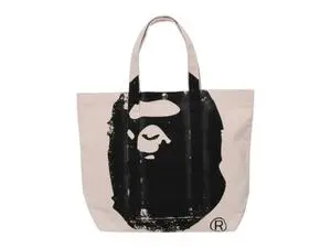 A BATHING APE Big Ape Head Tote Bag