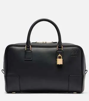 Loewe Amazona 28 Leather Tote Bag - Black