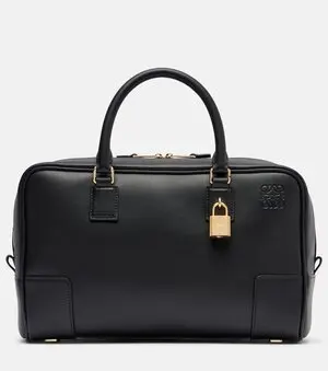 Loewe Amazona 28 Leather Top-handle Bag - Black