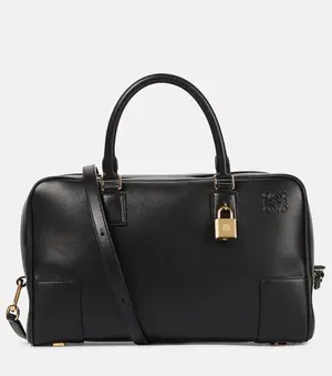 Loewe Amazona 28 Leather Top-handle Bag - Black