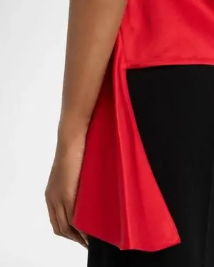 JW Anderson Sleeveless Peplum Top - Red