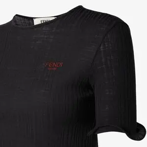 Fendi Ribbed Wool Jersey Jumper