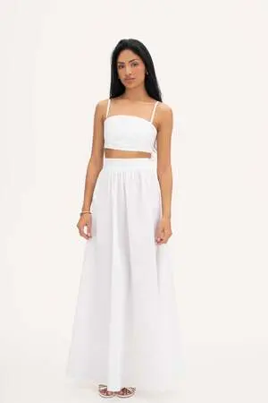 MandiBreeze Rosina Maxi Skirt White White