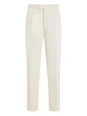 Zegna Tailored Pleated Trousers - White
