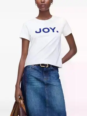 Marc Jacobs Velvet-logo T-shirt - White