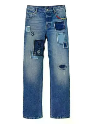 Marc Jacobs Five-pocket Patchwork Jeans