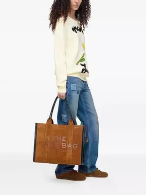 Marc Jacobs Daisy Jacquard Knit Crewneck Sweater - Neutrals