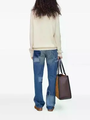 Marc Jacobs Daisy Jacquard Knit Crewneck Sweater - Neutrals
