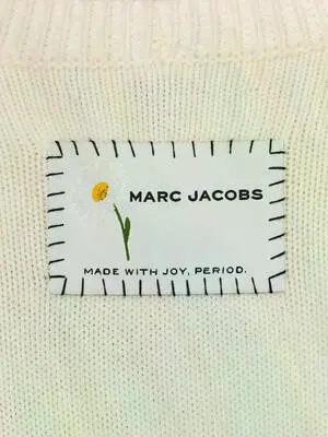 Marc Jacobs Daisy Jacquard Knit Crewneck Sweater - Neutrals