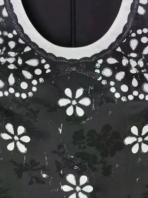 Marc Jacobs Eyelet-floral Dress - Black