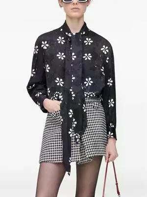 Marc Jacobs Eyelet-detail Bow Blouse