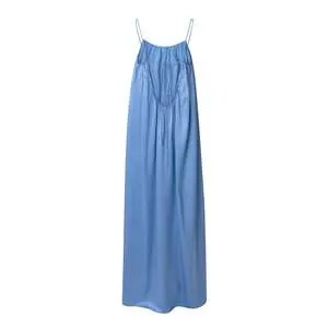 MandiBreeze Juliette Silk Maxi Dress - Blue