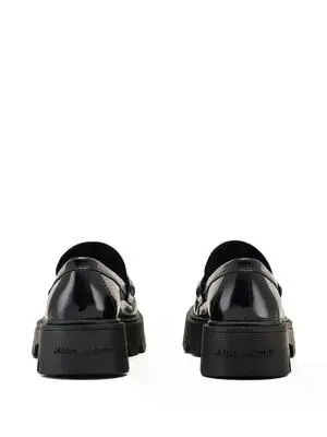 Marc Jacobs Frankie Logo-plaque Platform Loafers - Black