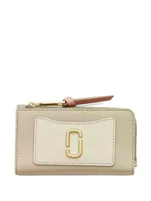 Marc Jacobs Utility Snapshot Zip-around Leather Wallet - Neutrals
