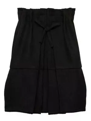 Prada Bow-detailed Mini Dress - Black