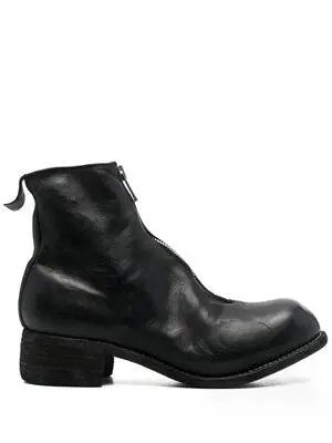 Guidi Zip-up Ankle Boots - Black