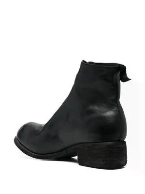 Guidi Zip-up Ankle Boots - Black