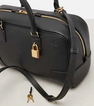 Loewe Amazona 28 Leather Top-handle Bag - Black