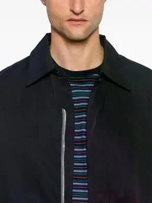 Paul Smith Button-fastening Pocket Coat - Blue