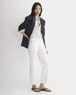 Everlane Low-rise Straight Leg Jean - Ecru
