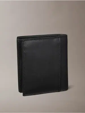 Calvin Klein Plaque Logo Trifold Wallet