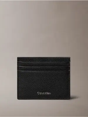 Calvin Klein Foil Embossed Logo Card Case - Black