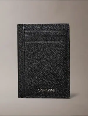Calvin Klein Foil Embossed Logo Card Case - Black