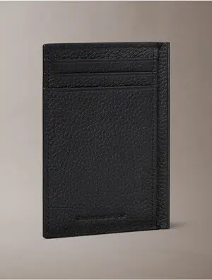 Calvin Klein Foil Embossed Logo Card Case - Black