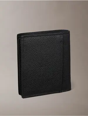Calvin Klein Foil Embossed Logo Slim Trifold Wallet + Card Case