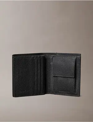 Calvin Klein Foil Embossed Logo Slim Trifold Wallet + Card Case