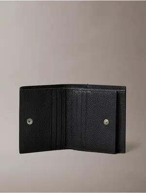 Calvin Klein Foil Embossed Logo Slim Trifold Wallet + Card Case