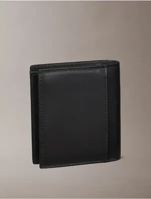 Calvin Klein Plaque Logo Slim Bifold Wallet