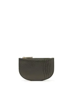Cuyana Leather Card Holder Dark Olive