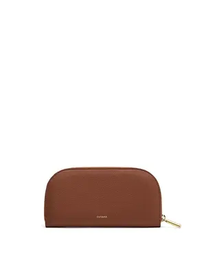 Cuyana Curved Zip Wallet - Dark Chestnut