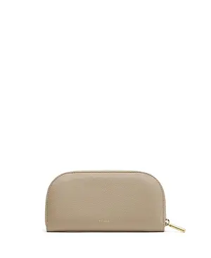 Cuyana Curved Zip Wallet Stone