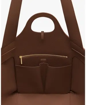 Cuyana Paloma Tote - Dark Chestnut