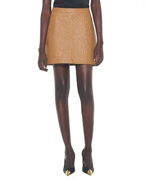 AS By DF Nadine Upcycled Mini Leather Skirt
