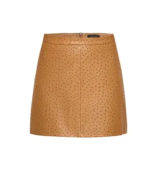 AS By DF Nadine Upcycled Mini Leather Skirt