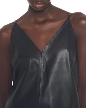 AS By DF Ryder Upcycled Leather Mini Dress