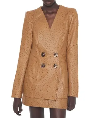 AS By DF Nadine Upcycled Leather Blazer