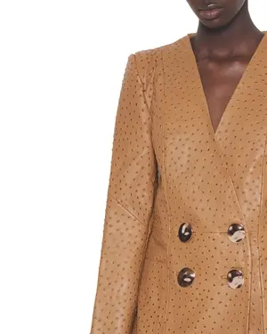AS By DF Nadine Upcycled Leather Blazer
