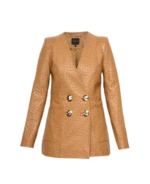 AS By DF Nadine Upcycled Leather Blazer