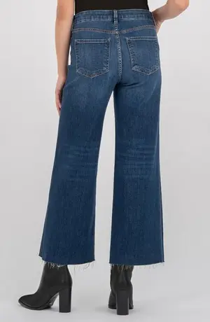 Kut From The Kloth Raw Hem Wide-leg Jeans - Inexhaustible