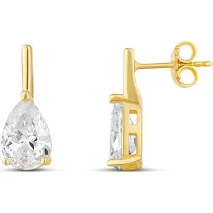 SHYMI Cubic Zirconia Drop Earrings - Gold