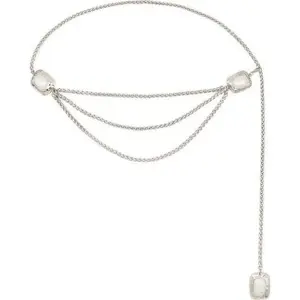 PETIT MOMENTS Giovanna Chain Belt - Pearl/silver