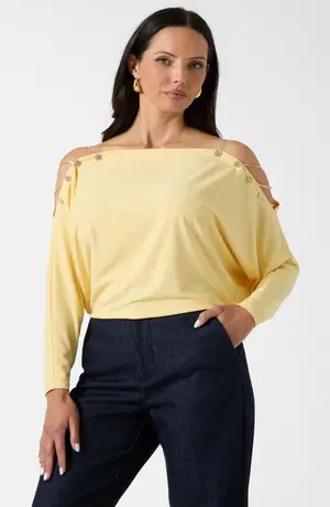 MARCIANO Off-the-shoulder Knit Top