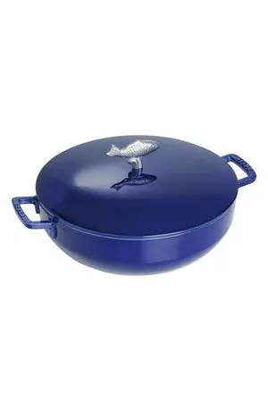 STAUB 5-quart Enameled Cast Iron Bouillabaisse Pot - Dark Blue