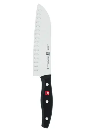 ZWILLING Twin Signature 7-inch Hollow Edge Santoku Knife - Silver