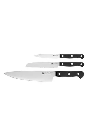ZWILLING Gourmet 3-piece Starter Knife Set - Silver
